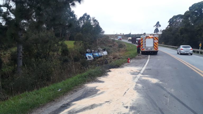 Três pessoas morrem em grave acidente na BR-282 em Bocaina do Sul