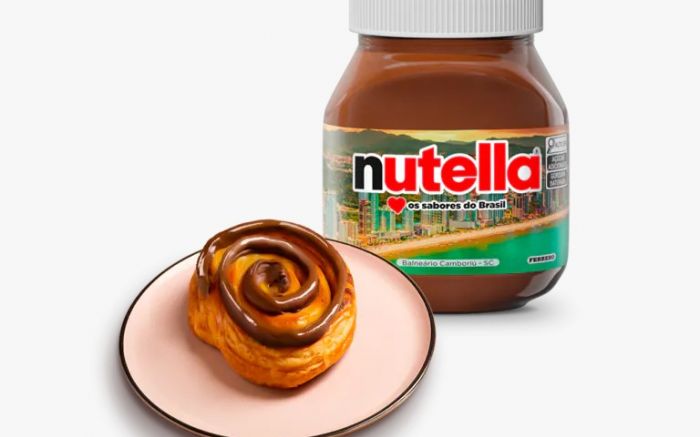 Rótulo da Nutella ganha estampa de cidade catarinense; veja qual