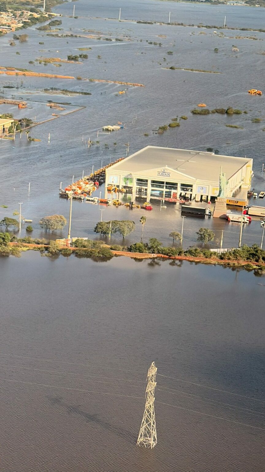Segunda loja da Havan é inundada no RS; veja antes e depois